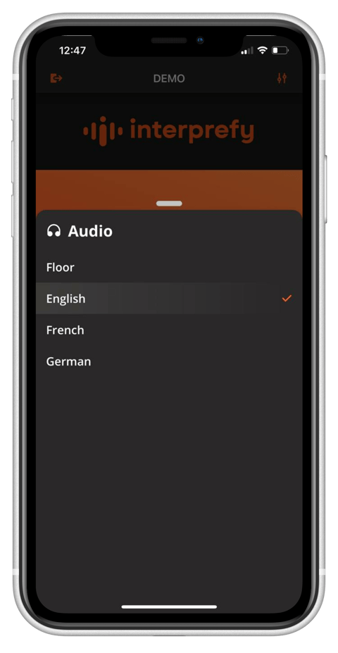 Interprefy Mobile App User Guide